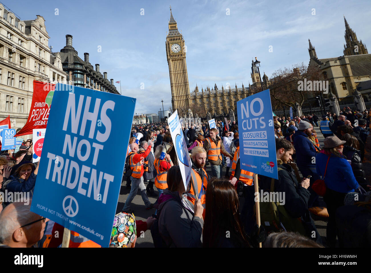 'Our NHS' was the name given to a protest march in London demonstrating ...