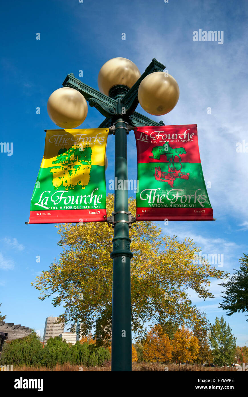 Street lamp banners hi-res stock photography and images - Alamy