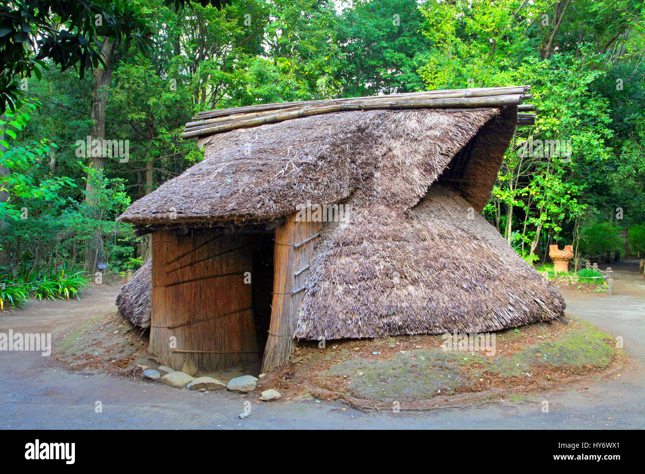 Pit-House at jomon Village Tama city Tokyo Japan Stock Photo - Alamy