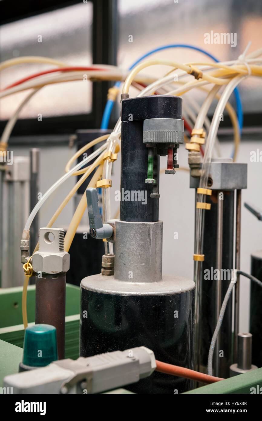 hydraulic engine part, close up Stock Photo - Alamy