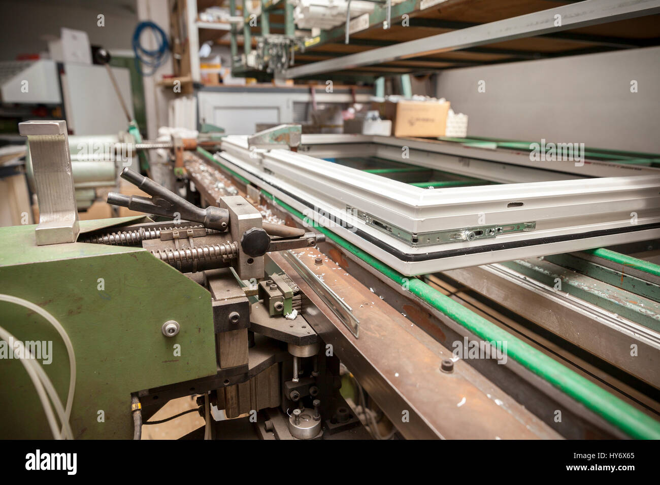 Factory pvc windows doors production hi-res stock photography and ...