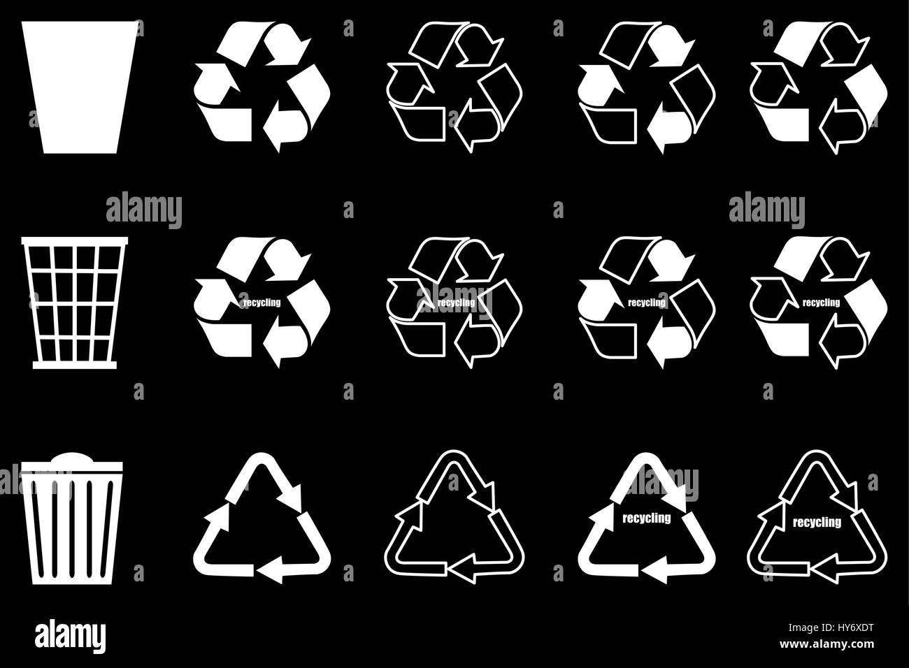 Recycled arrow Stock Vector Images - Alamy