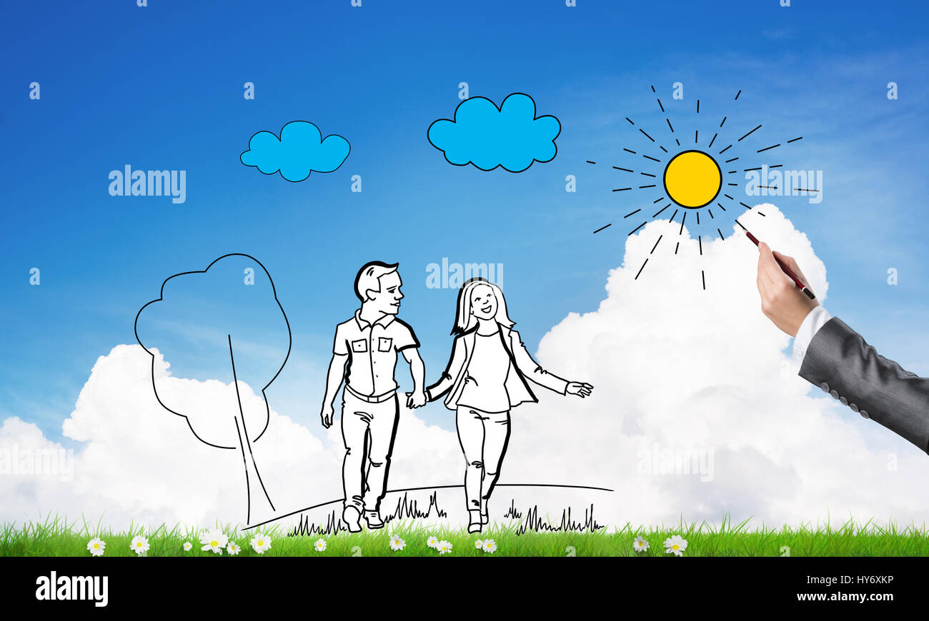 We are happy together Stock Photo - Alamy