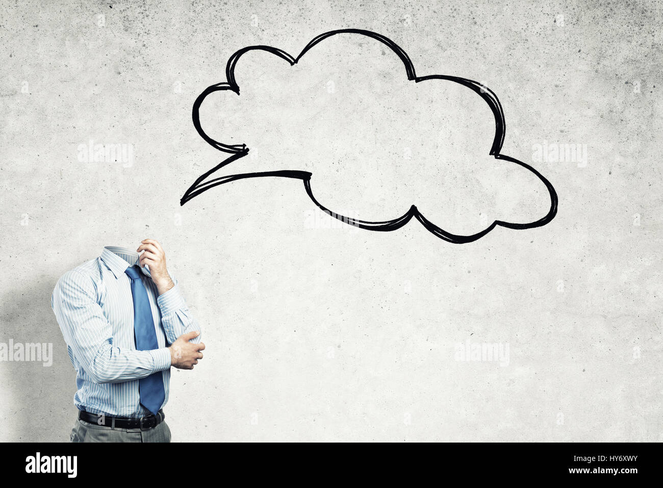 No thoughts in his head Stock Photo - Alamy