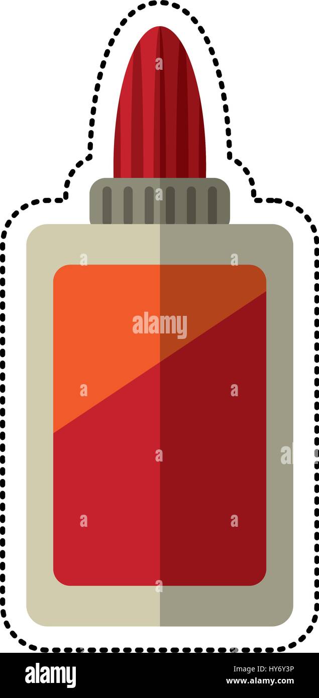 cartoon bottle glue school Stock Vector Image & Art - Alamy