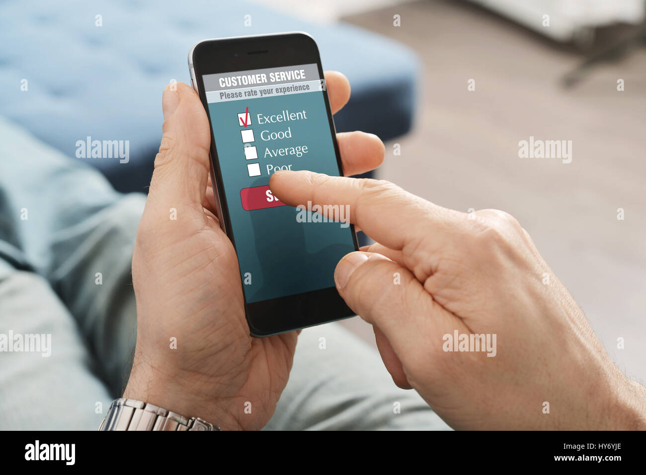 Online mobile survey hi-res stock photography and images - Alamy