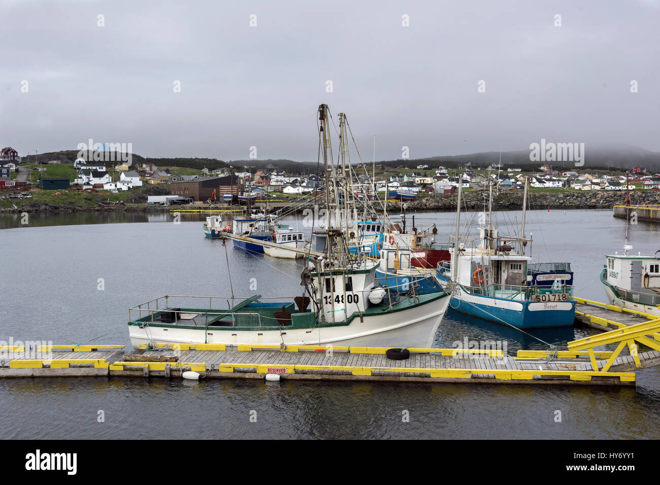 Newfoundland fishing boats hi-res stock photography and images - Alamy