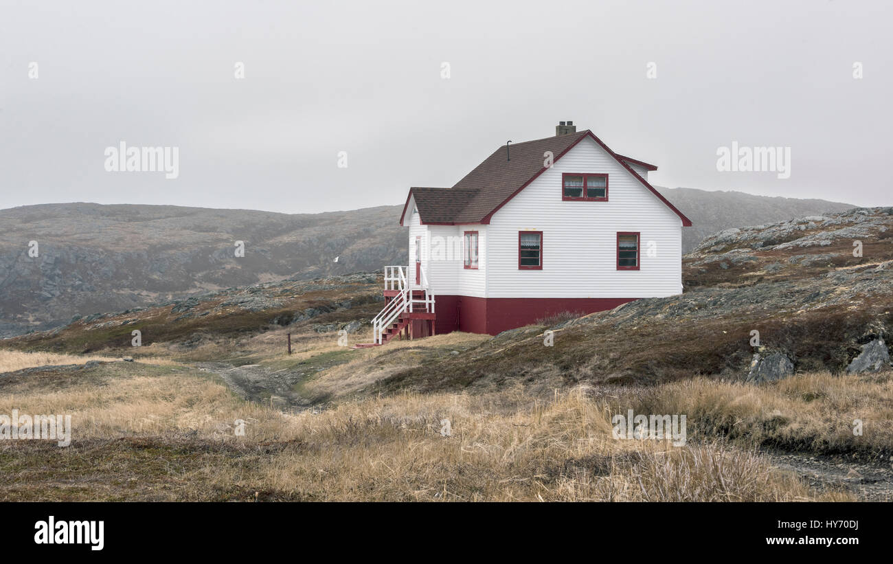 Smaller of two keeper's cottages at the light station, Cape Bauld ...