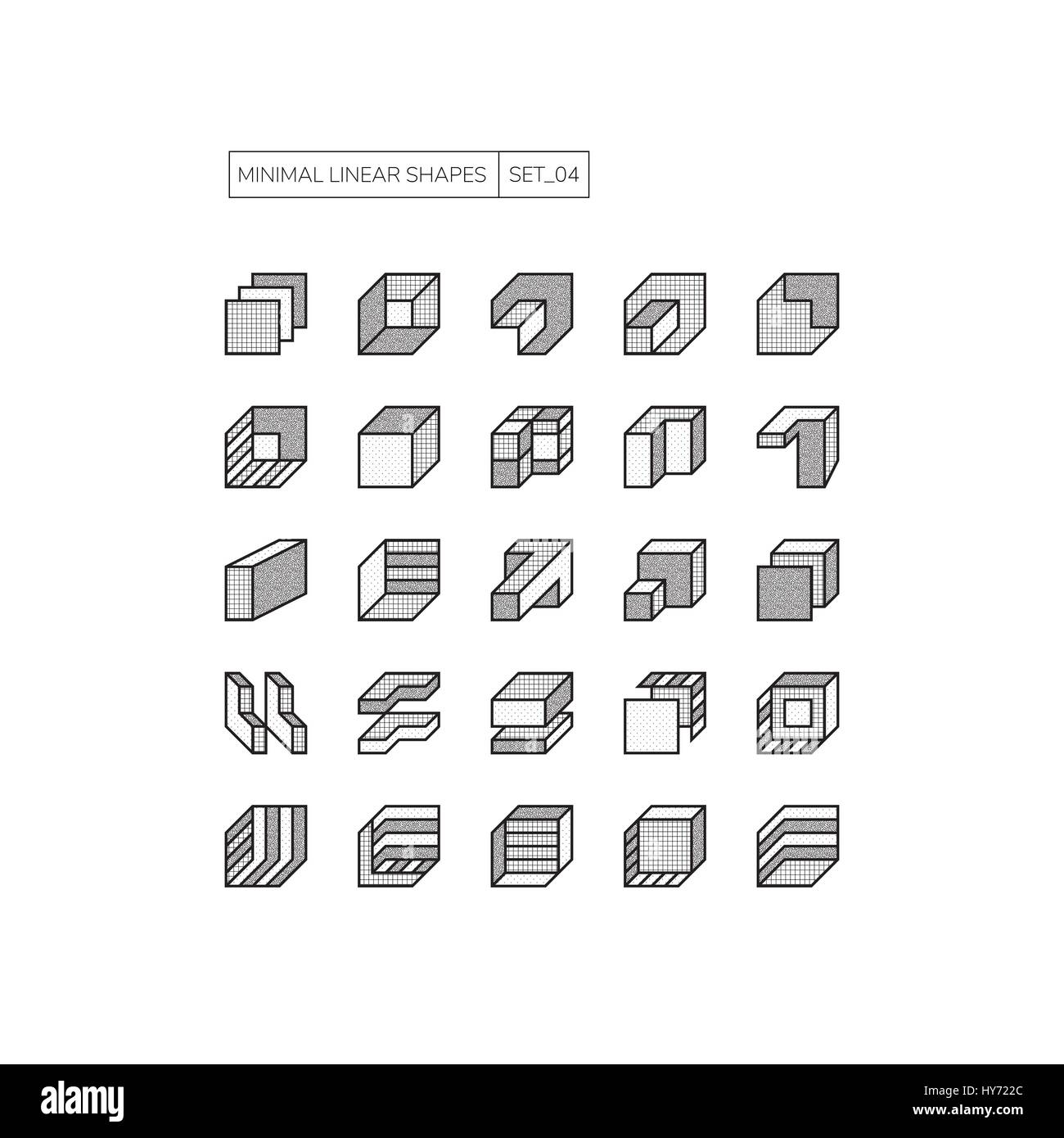 Memphis shapes hexagon geometric Stock Vector Images - Alamy