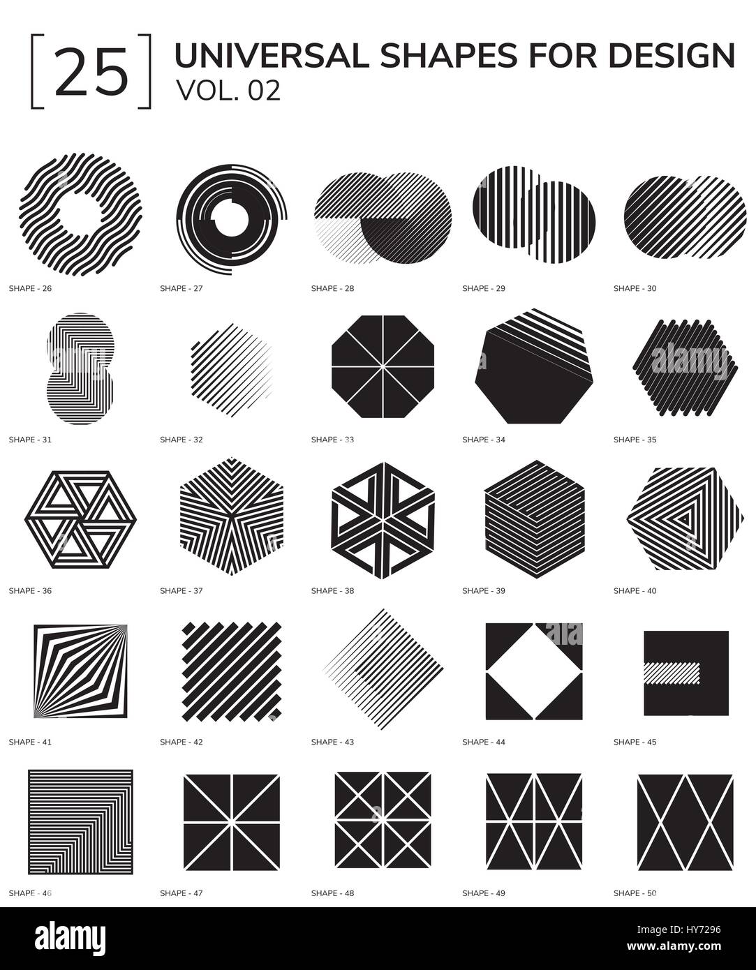 Geometric shapes abstract origami Stock Vector Images - Alamy