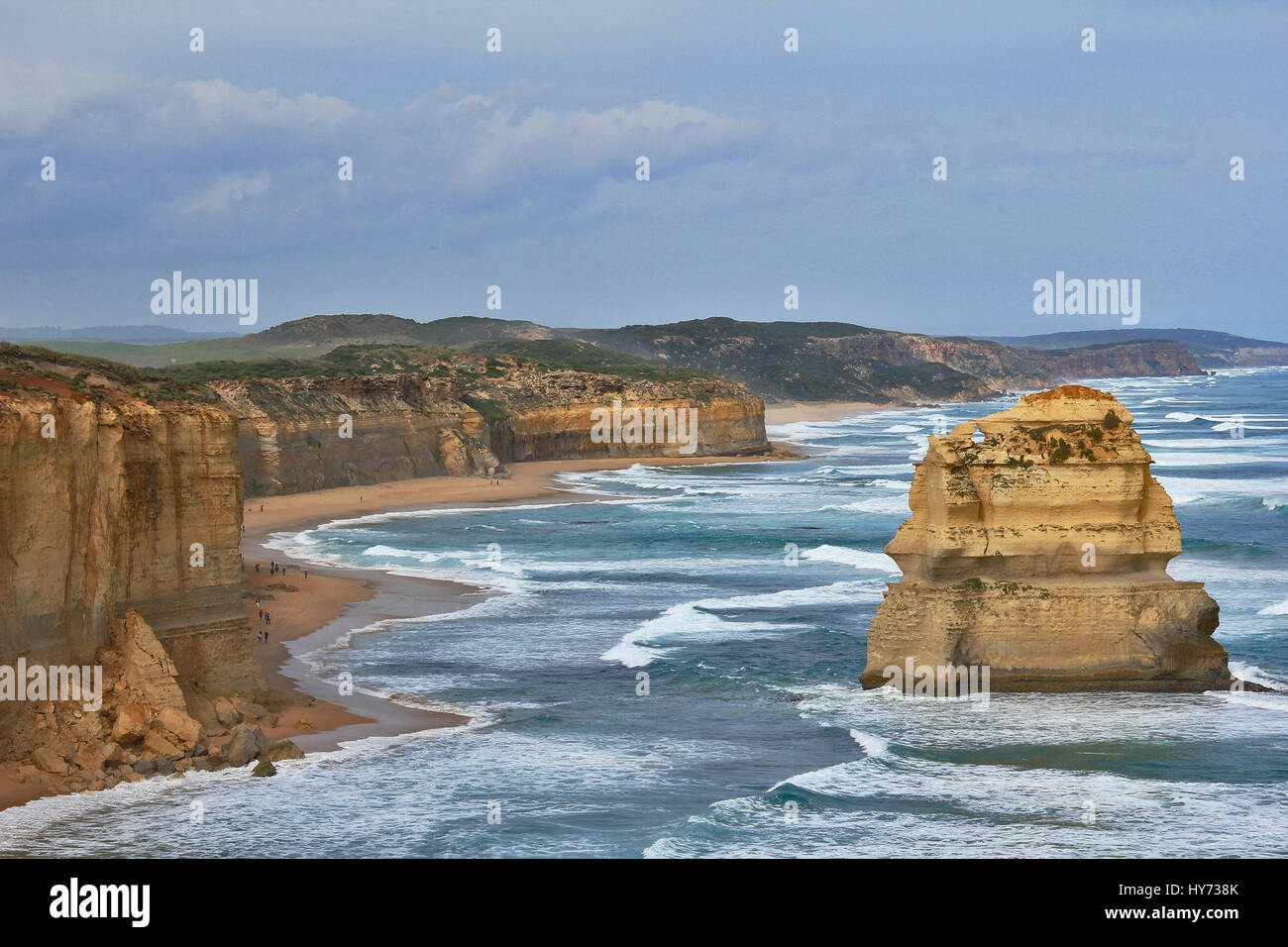 The part of Twelve Apostles rock formations ,Victoria Australia ,scenic ...