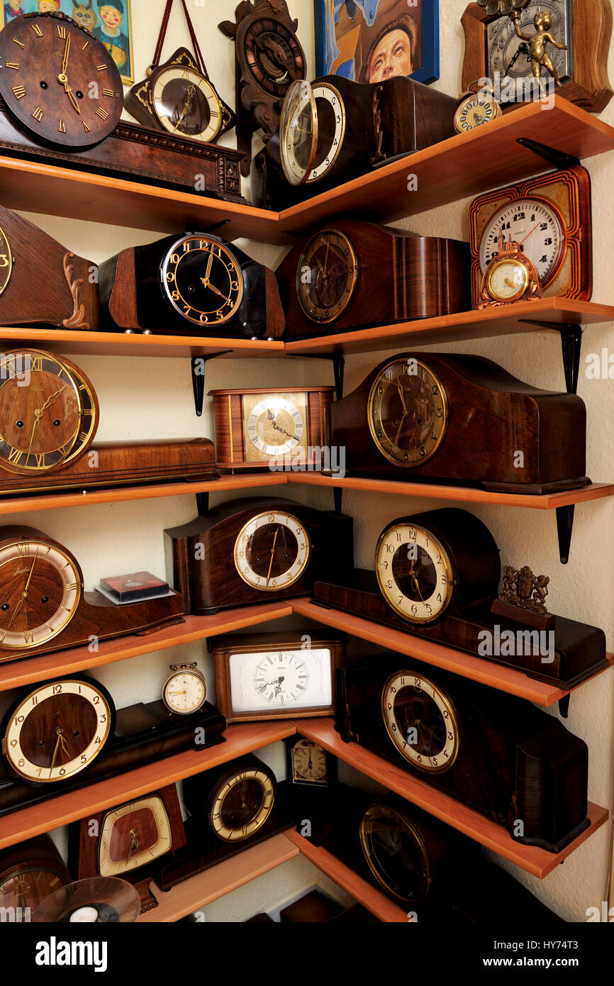 clock, clocks, time, measuring, interior, home, beautiful, old ...