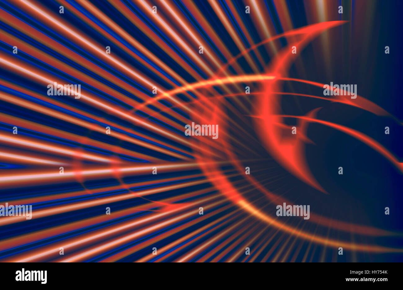 Abstract Digital virtual high-tech background with bright colors and ...