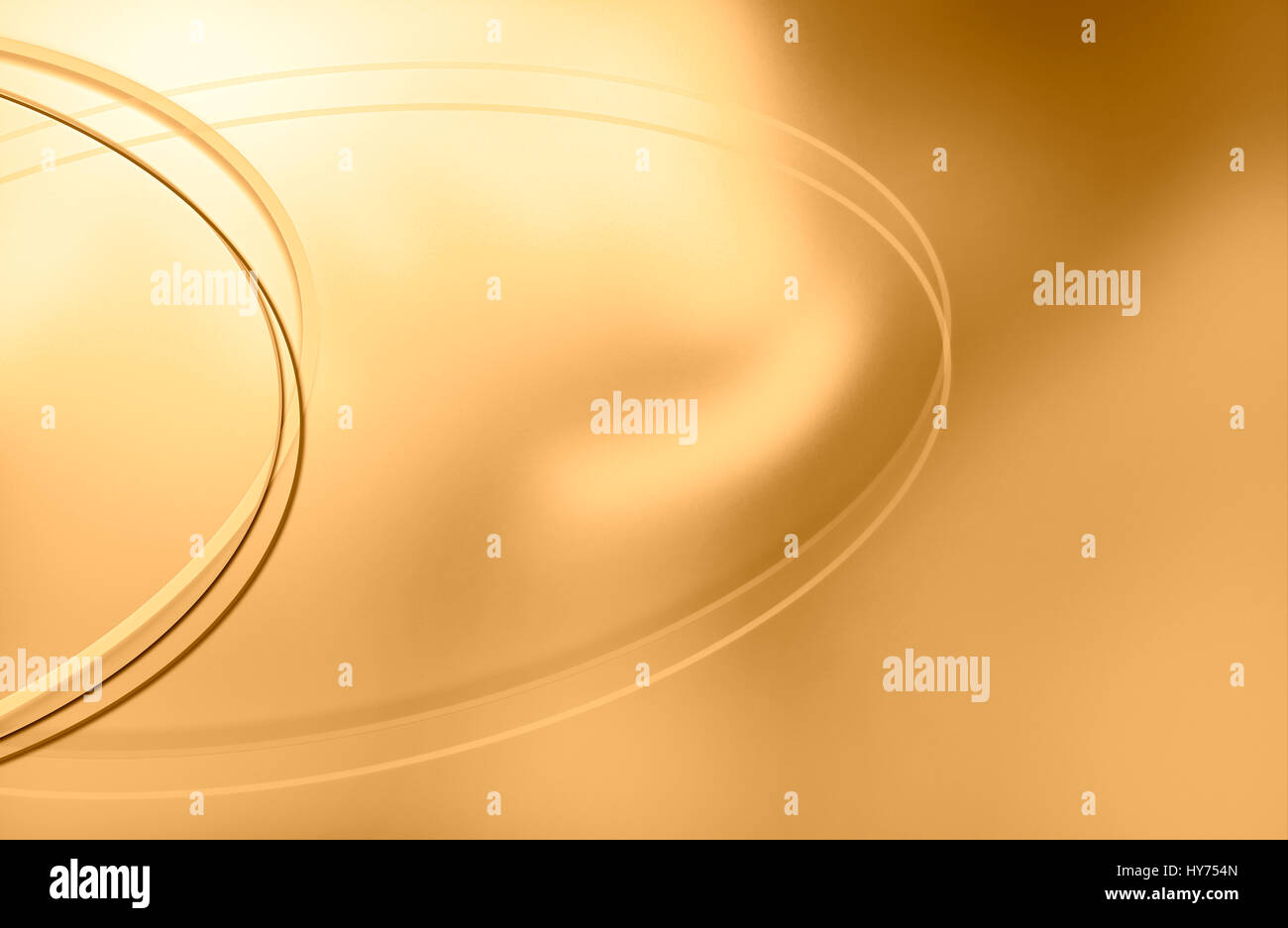 Abstract Digital virtual high-tech background with bright gold colors ...