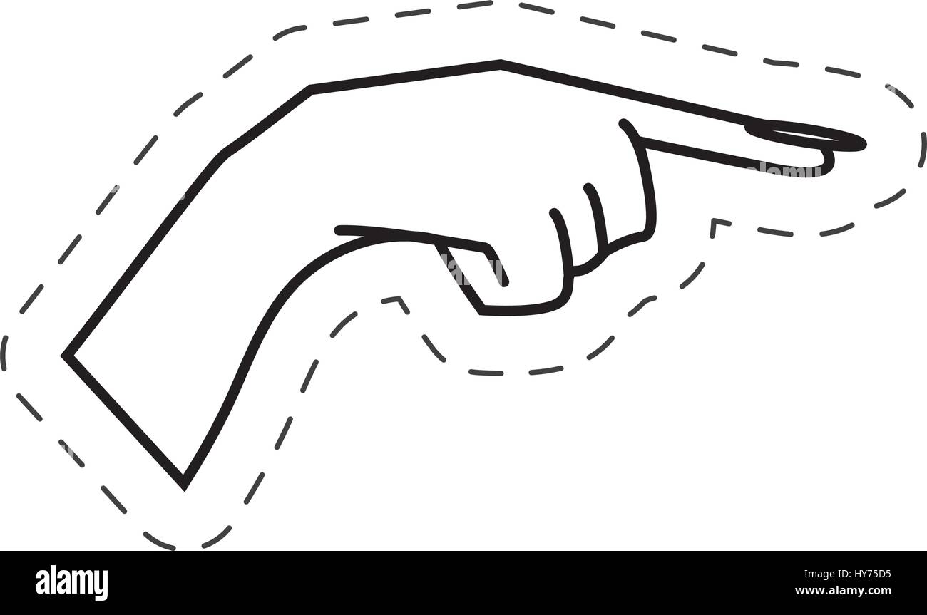 Pointed finger Stock Vector Images - Alamy