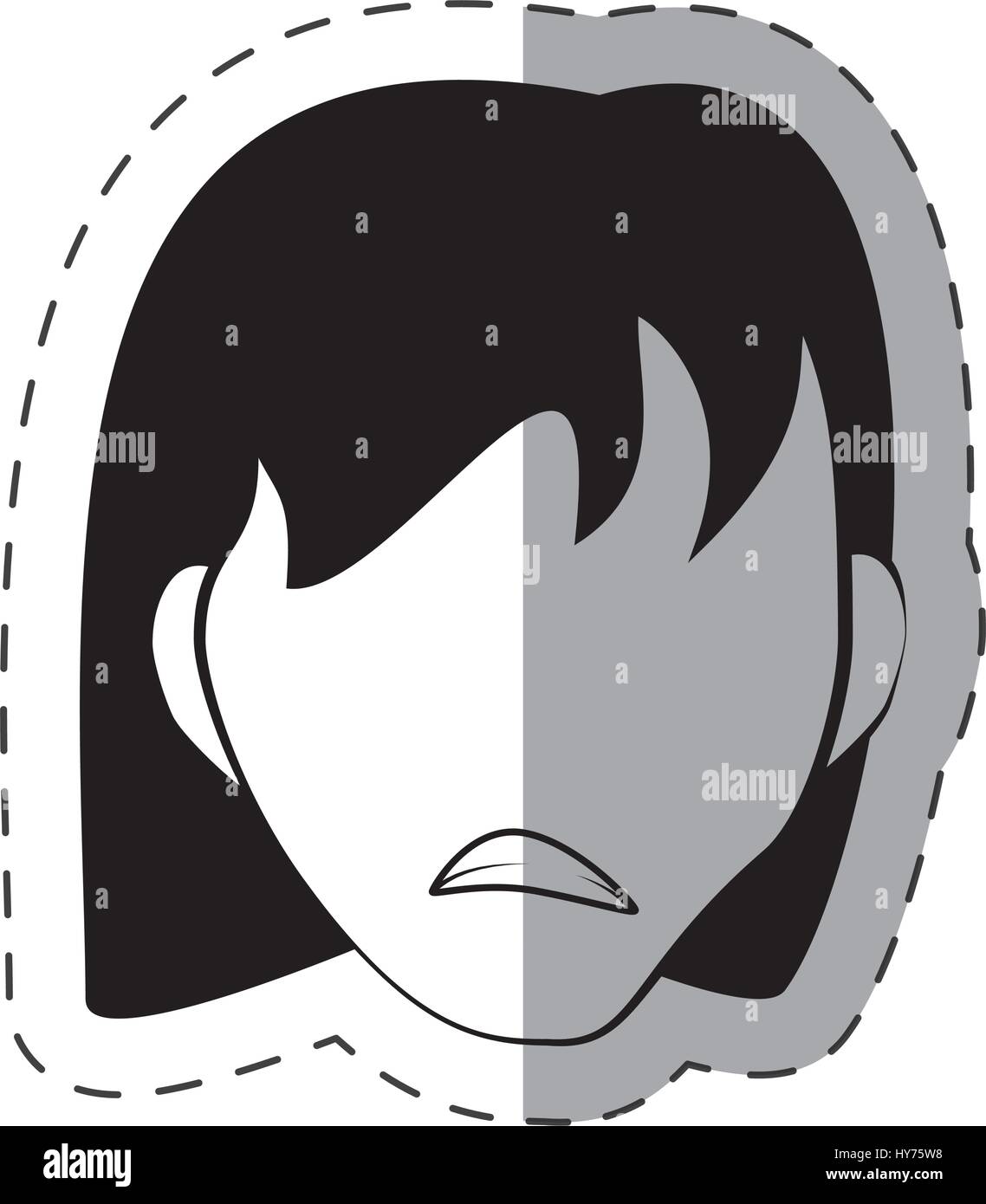 female faceless avatar image vector illustration eps 10 Stock Vector ...