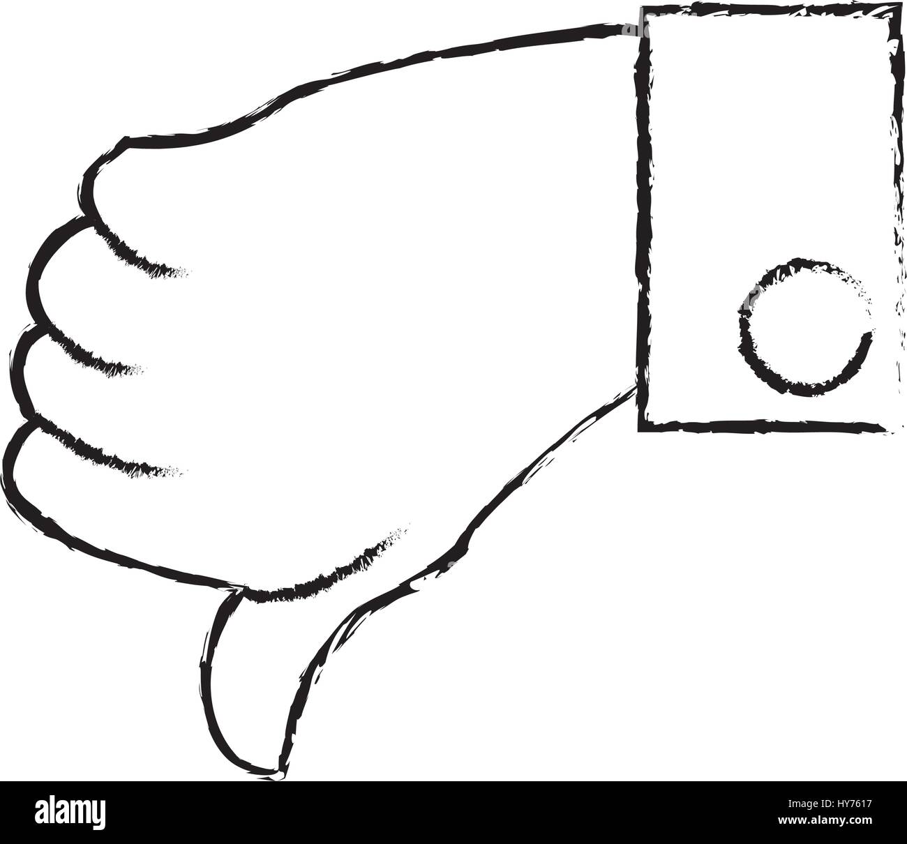 Loser hand symbol man Stock Vector Images - Alamy