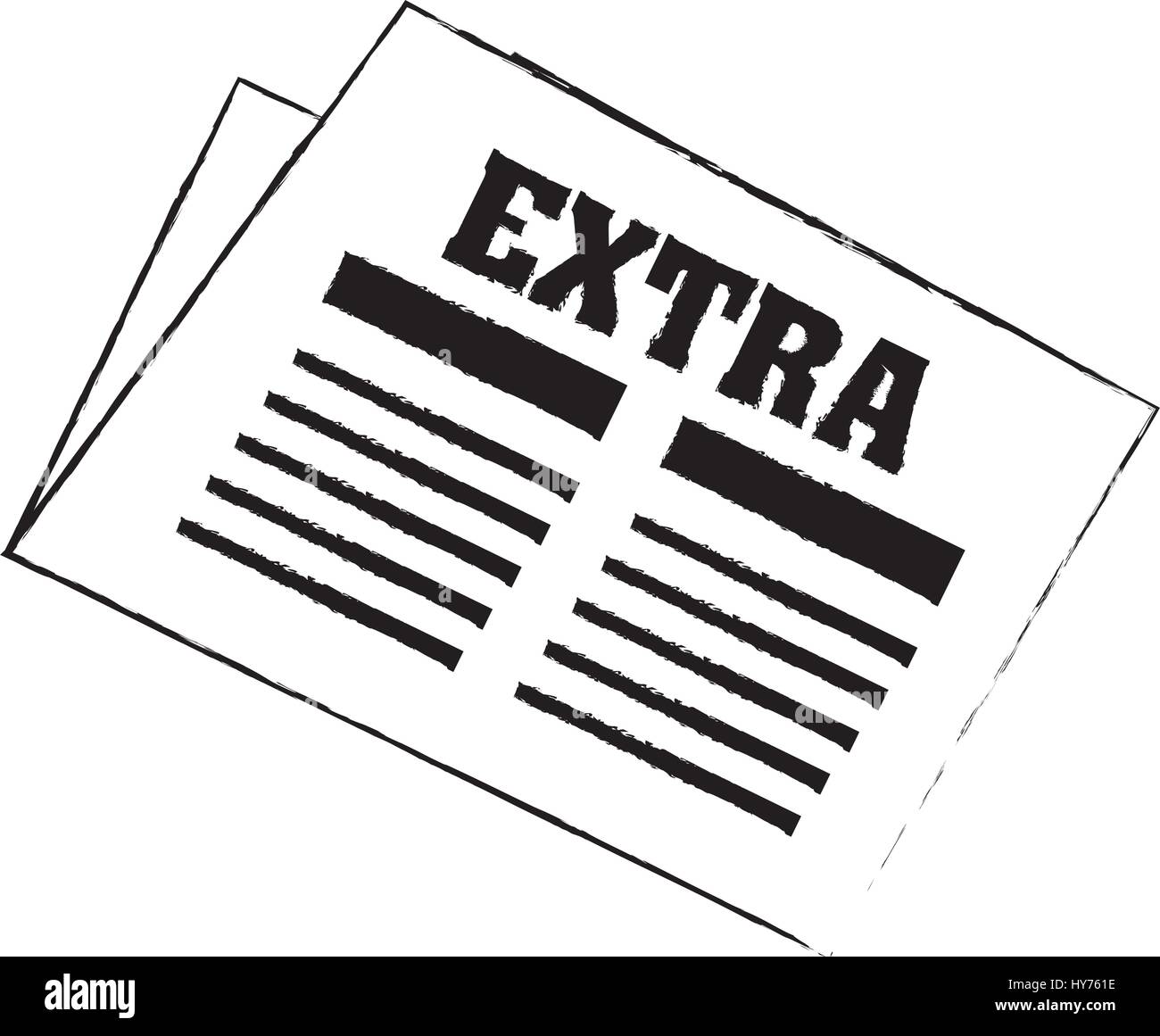 newspaper communication daily news vector illustration eps 10 Stock ...