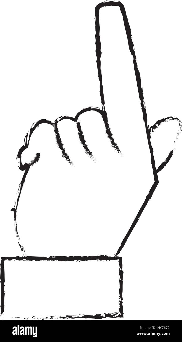 hand male finger pointer image vector illustration eps 10 Stock Vector ...