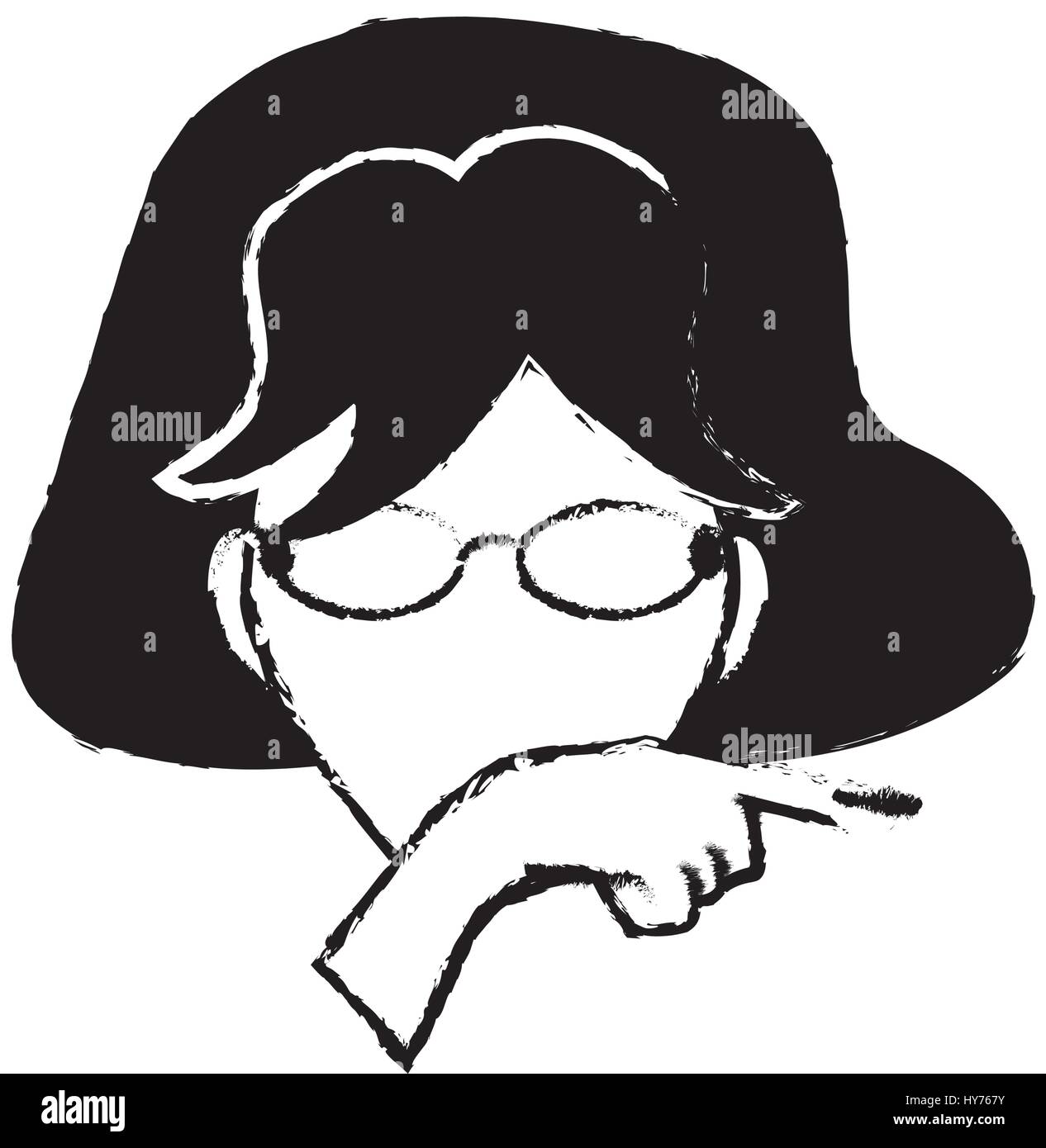 avatar female person head vector illustration eps 10 Stock Vector Image ...