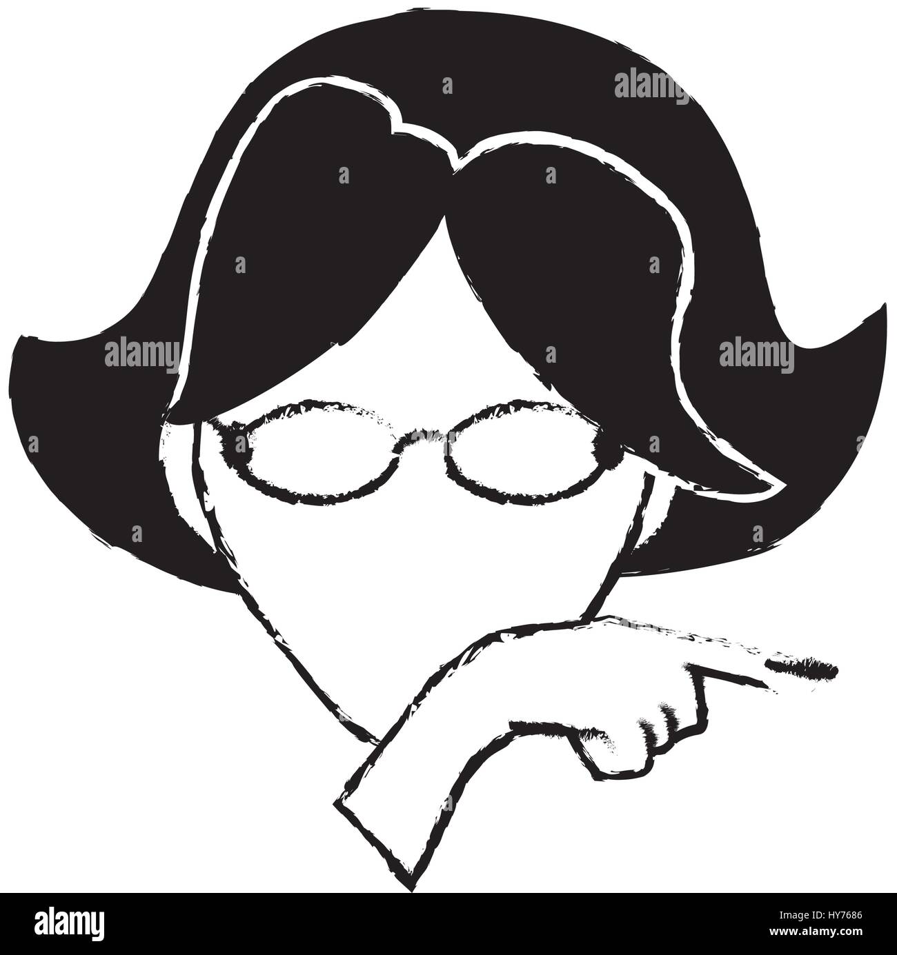 avatar female person head vector illustration eps 10 Stock Vector Image ...