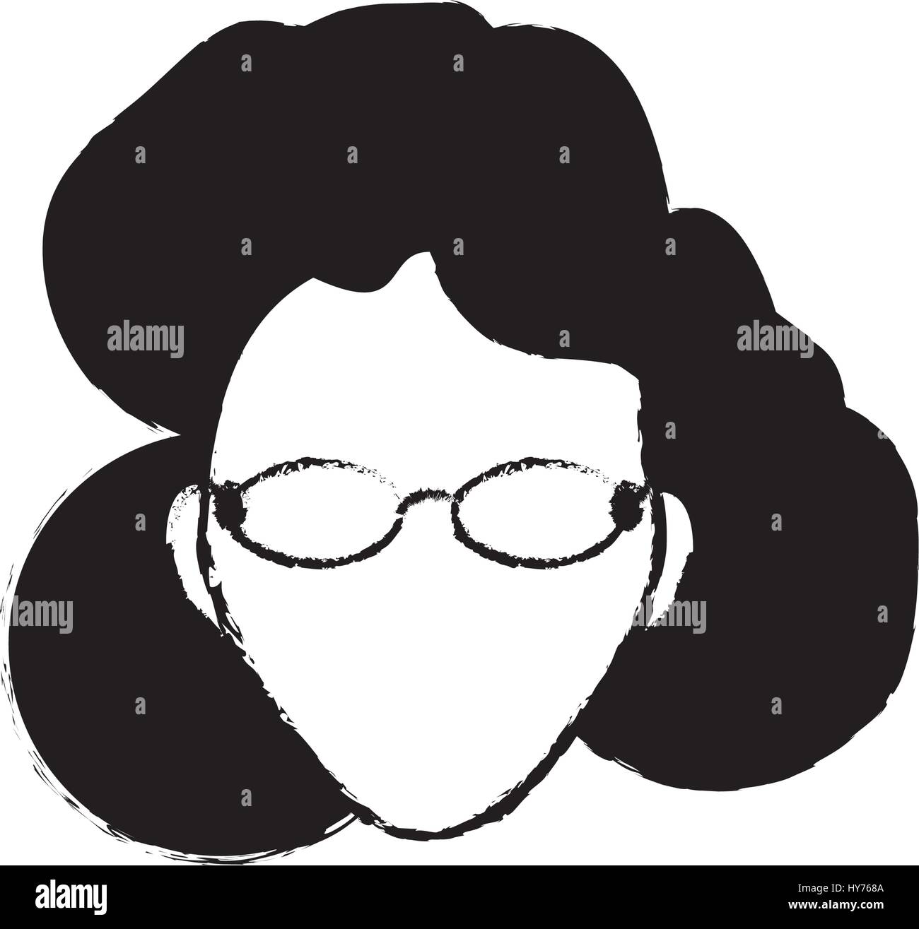 avatar female person head vector illustration eps 10 Stock Vector Image ...