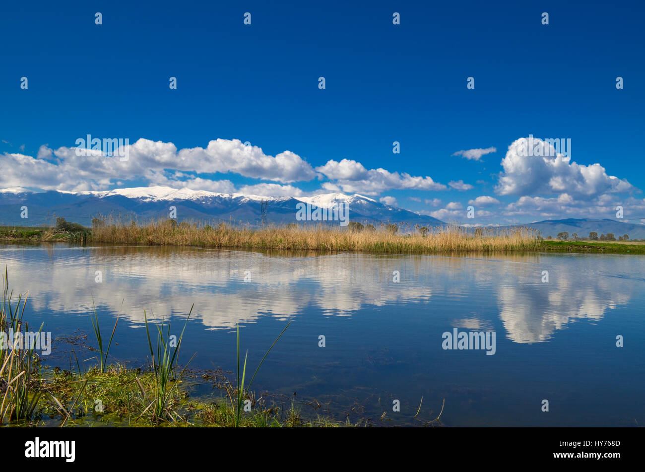 Beautiful landscape - Lake with reflection Stock Photo - Alamy