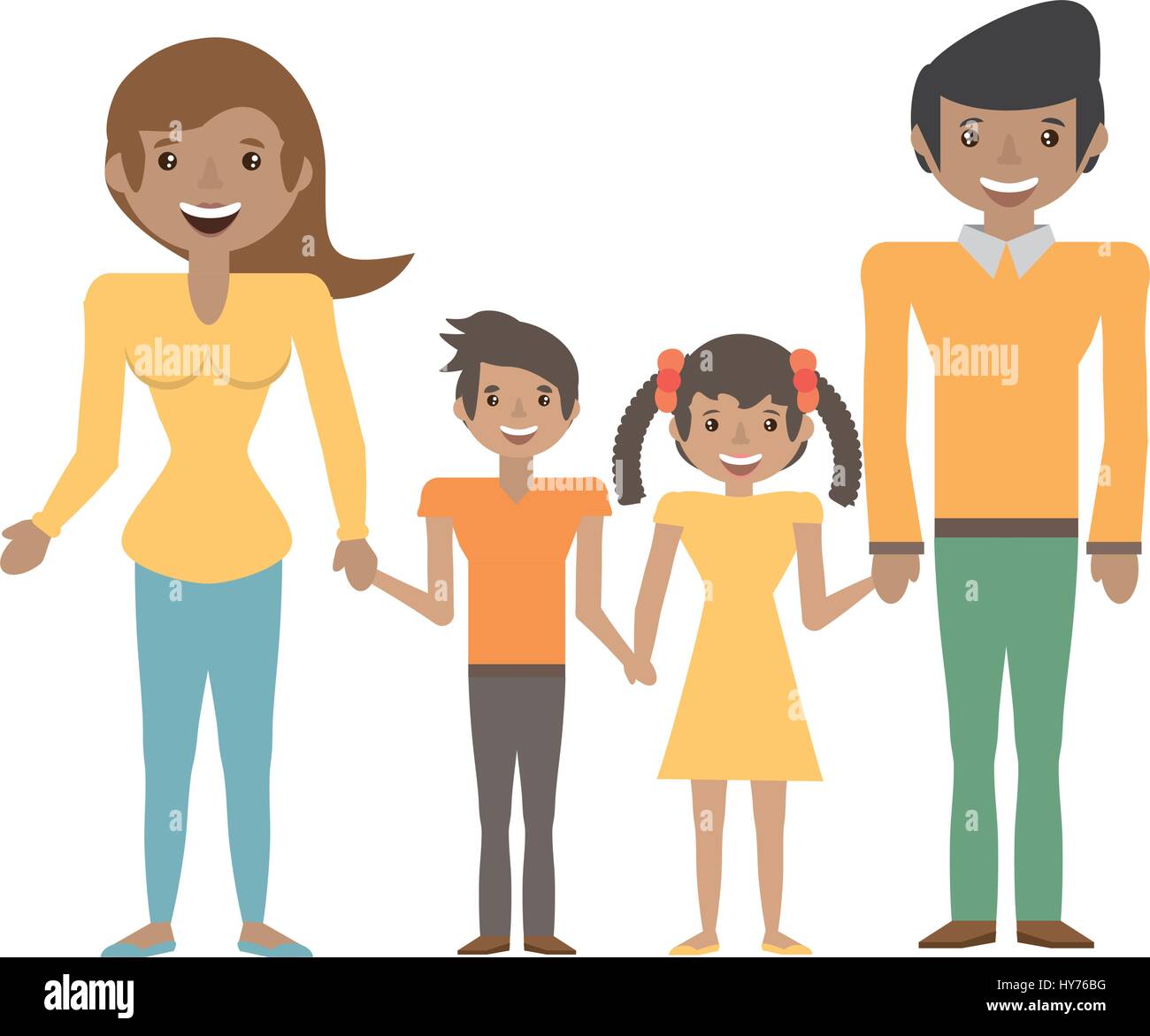 Happy family love members vector hi-res stock photography and images ...