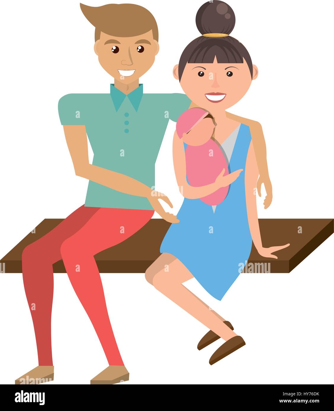 Happy family love members vector hi-res stock photography and images ...