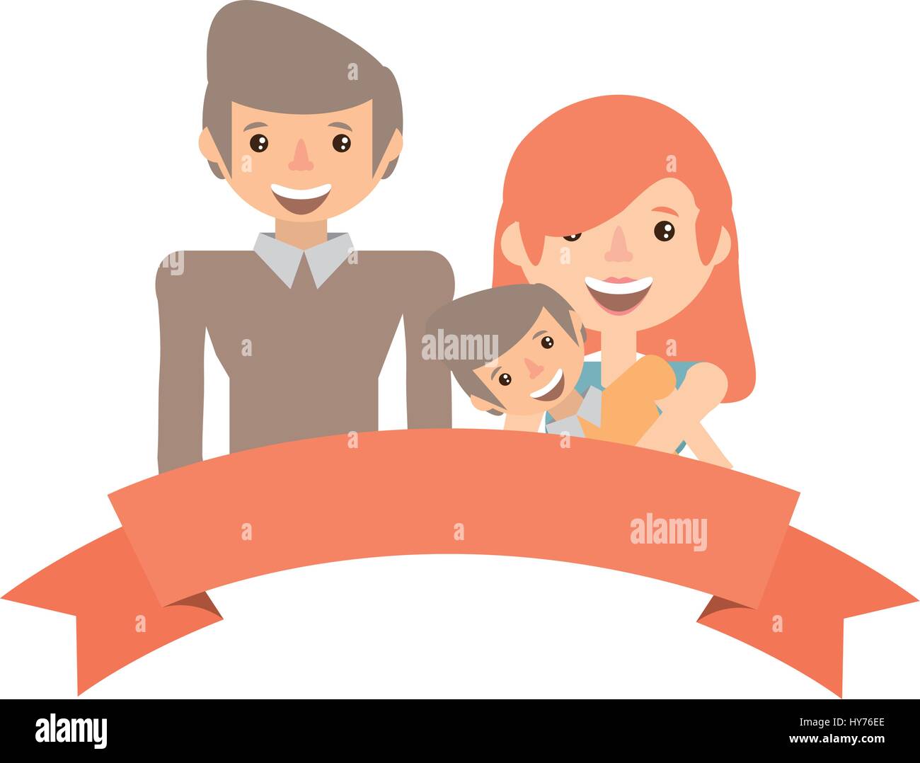 Lovelyfamily vector vectors hi-res stock photography and images - Alamy