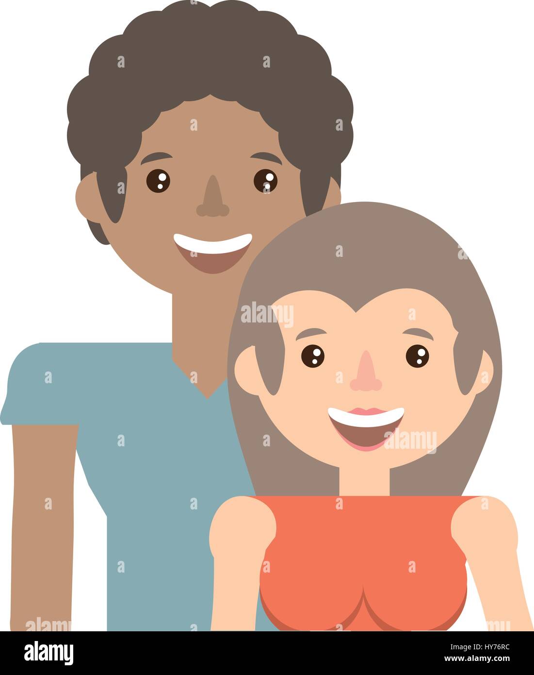 couple together lovely image vector illustration eps 10 Stock Vector ...