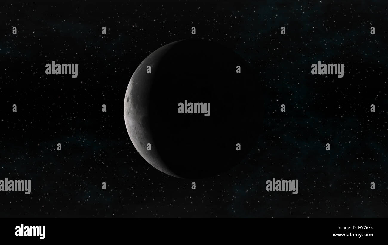 Waning crescent moon nasa hi-res stock photography and images - Alamy