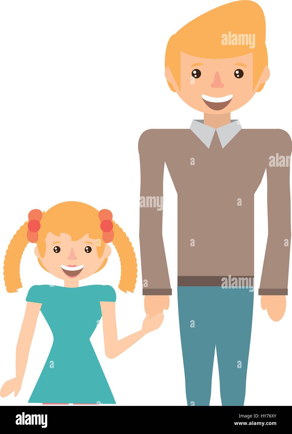 dad and kid infant image vector illustration eps 10 Stock Vector Image ...