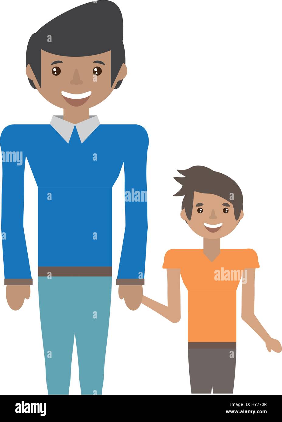 Two dads Stock Vector Images - Alamy