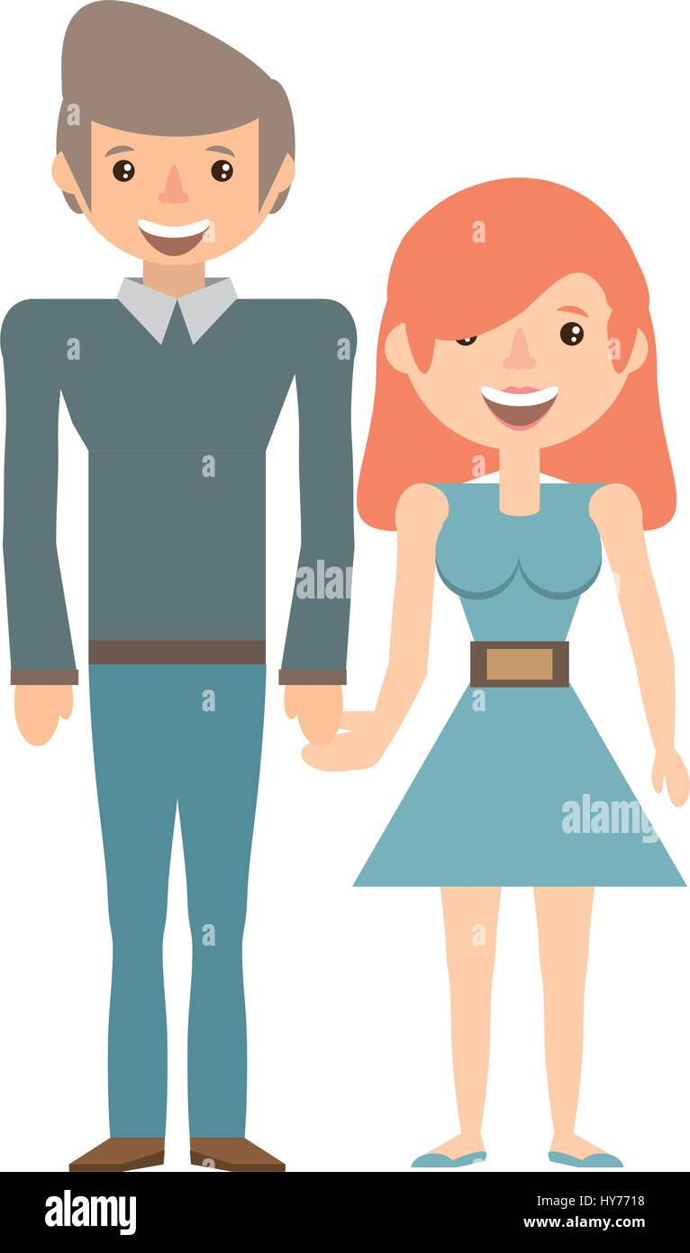 couple together lovely image vector illustration eps 10 Stock Vector ...