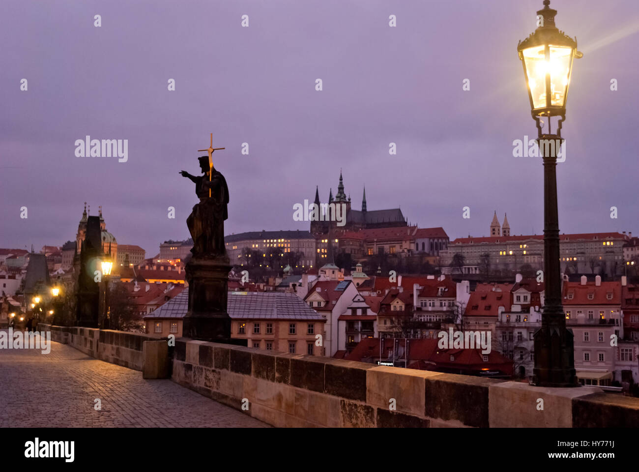 Prague bridge detail hi-res stock photography and images - Alamy