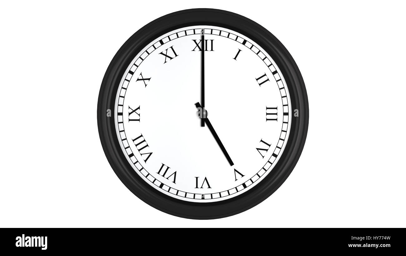 Clock Face 5 O Clock High Resolution Stock Photography and Images - Alamy