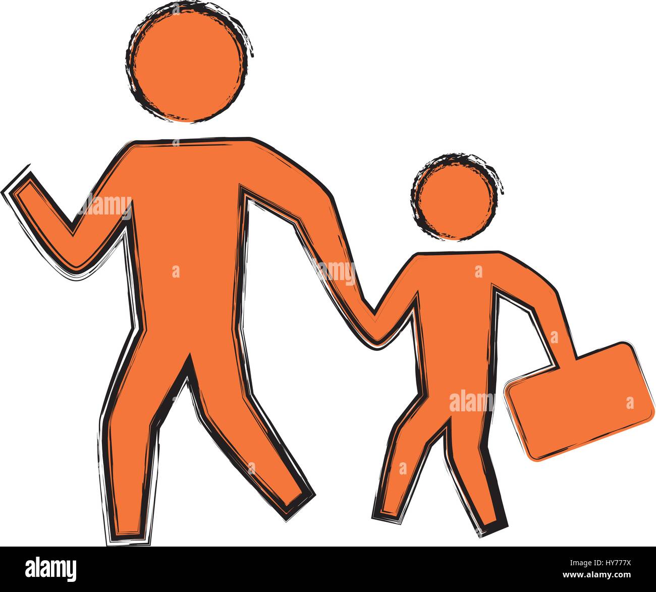 people crossing walking vector icon illustration pictogram Stock Vector ...