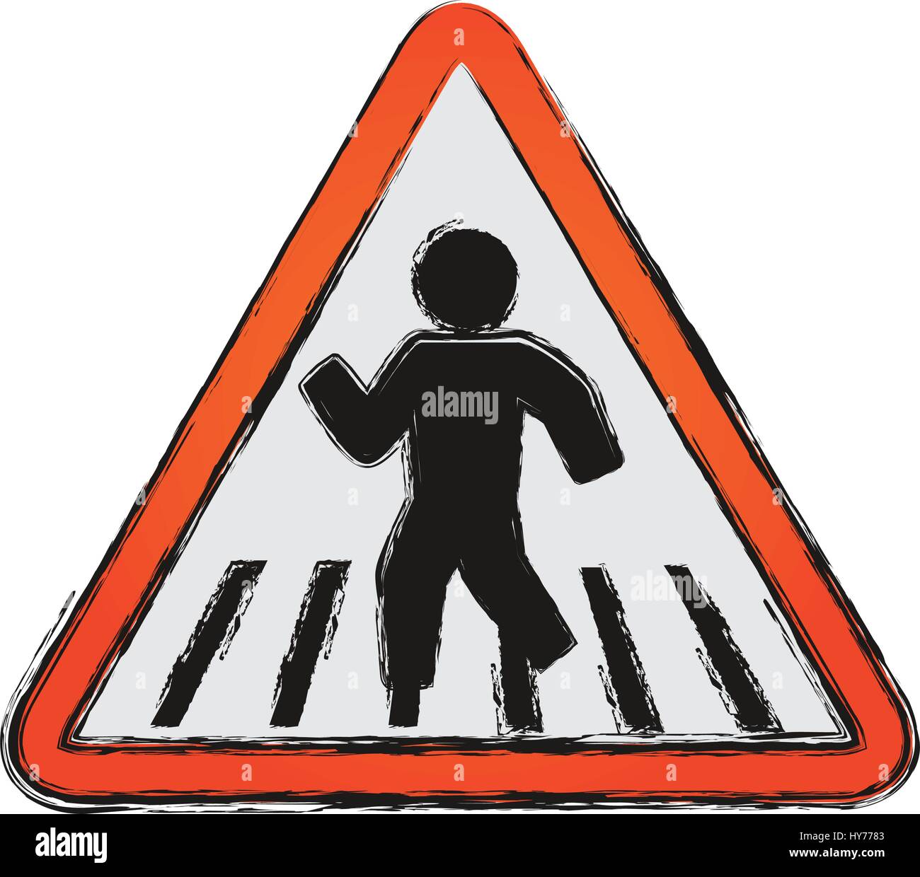 Crosswalking Stock Vector Images - Alamy