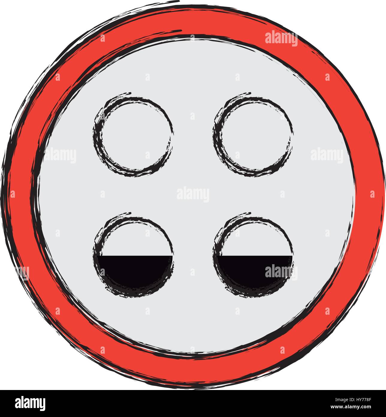 sign lights low symbol vector icon illustration Stock Vector Image ...