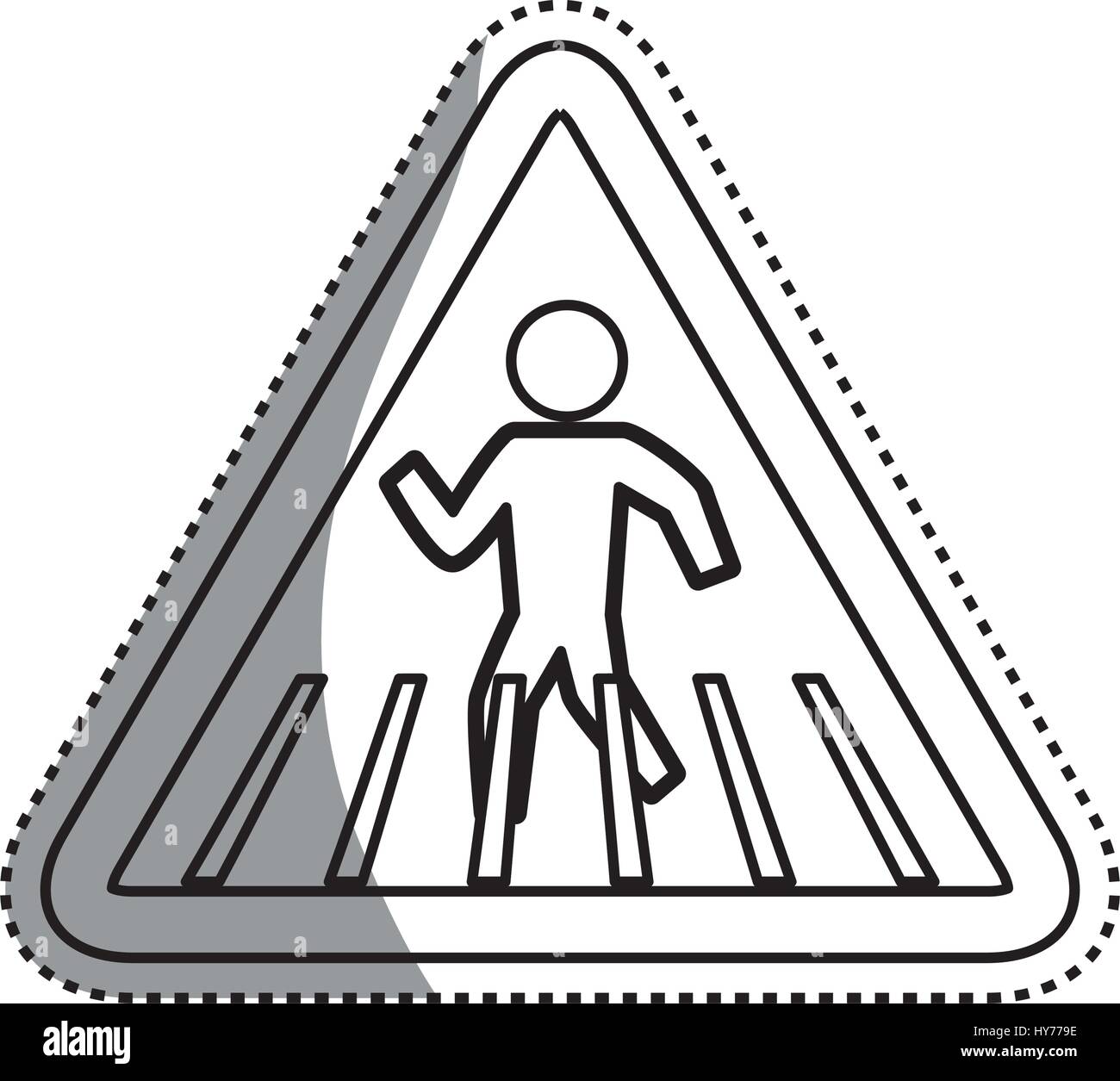 Crosswalking Stock Vector Images - Alamy