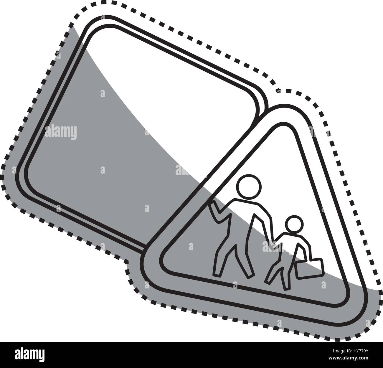 warning sign traffic caution vector icon illustration Stock Vector ...