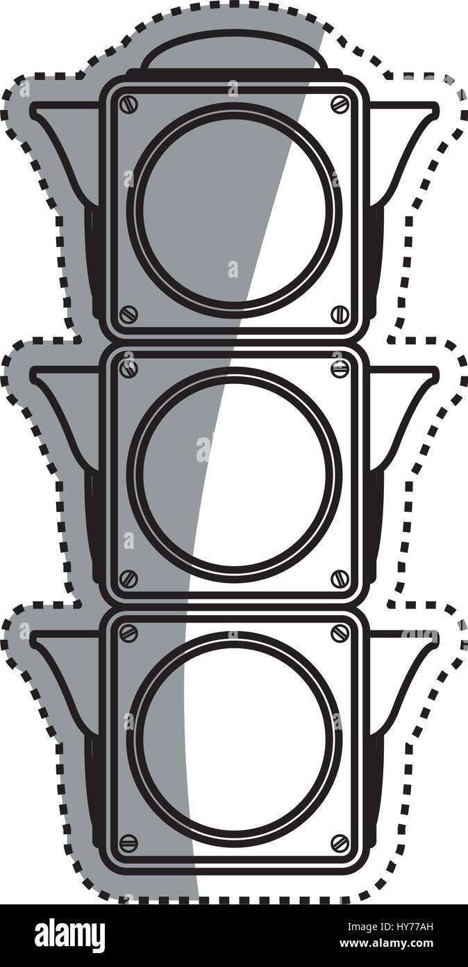 Semaphore Traffic Light Post Vector Icon Illustration Stock Vector Image And Art Alamy