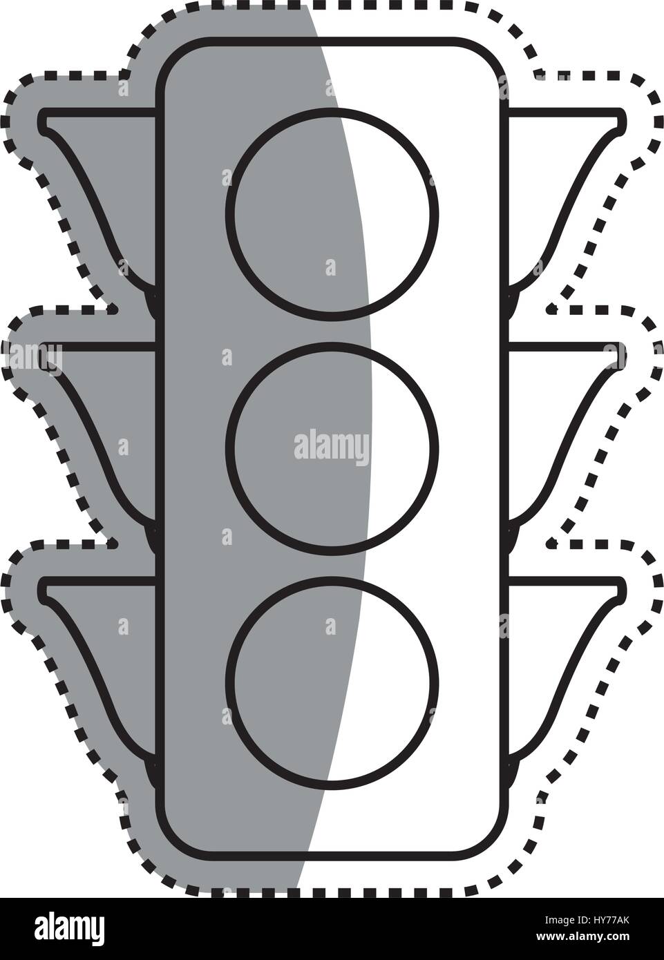 Semaphore Traffic Light Post Vector Icon Illustration Stock Vector Image And Art Alamy