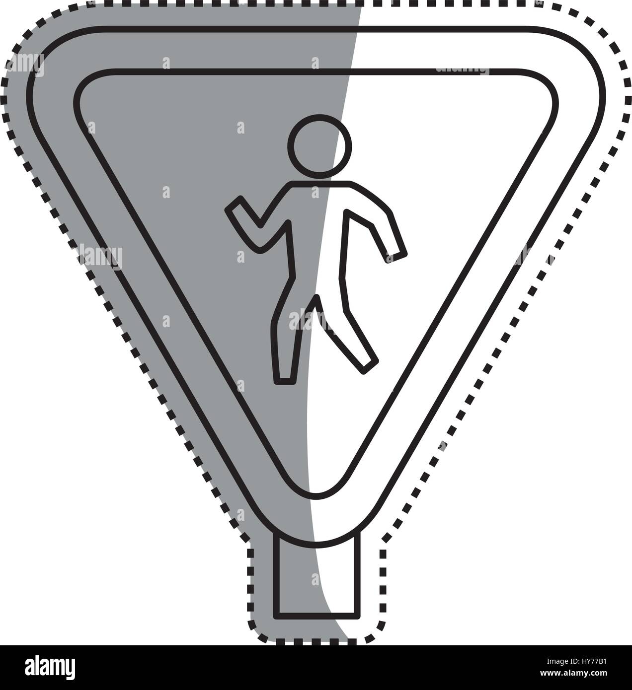 Crosswalking Stock Vector Images - Alamy