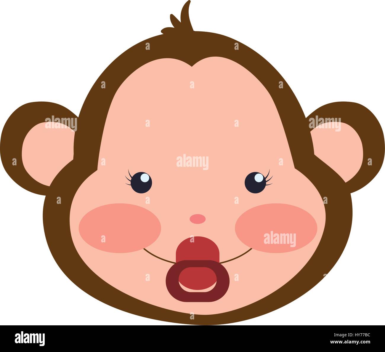 monkey cartoon drawing animal vector icon illustration Stock Vector ...