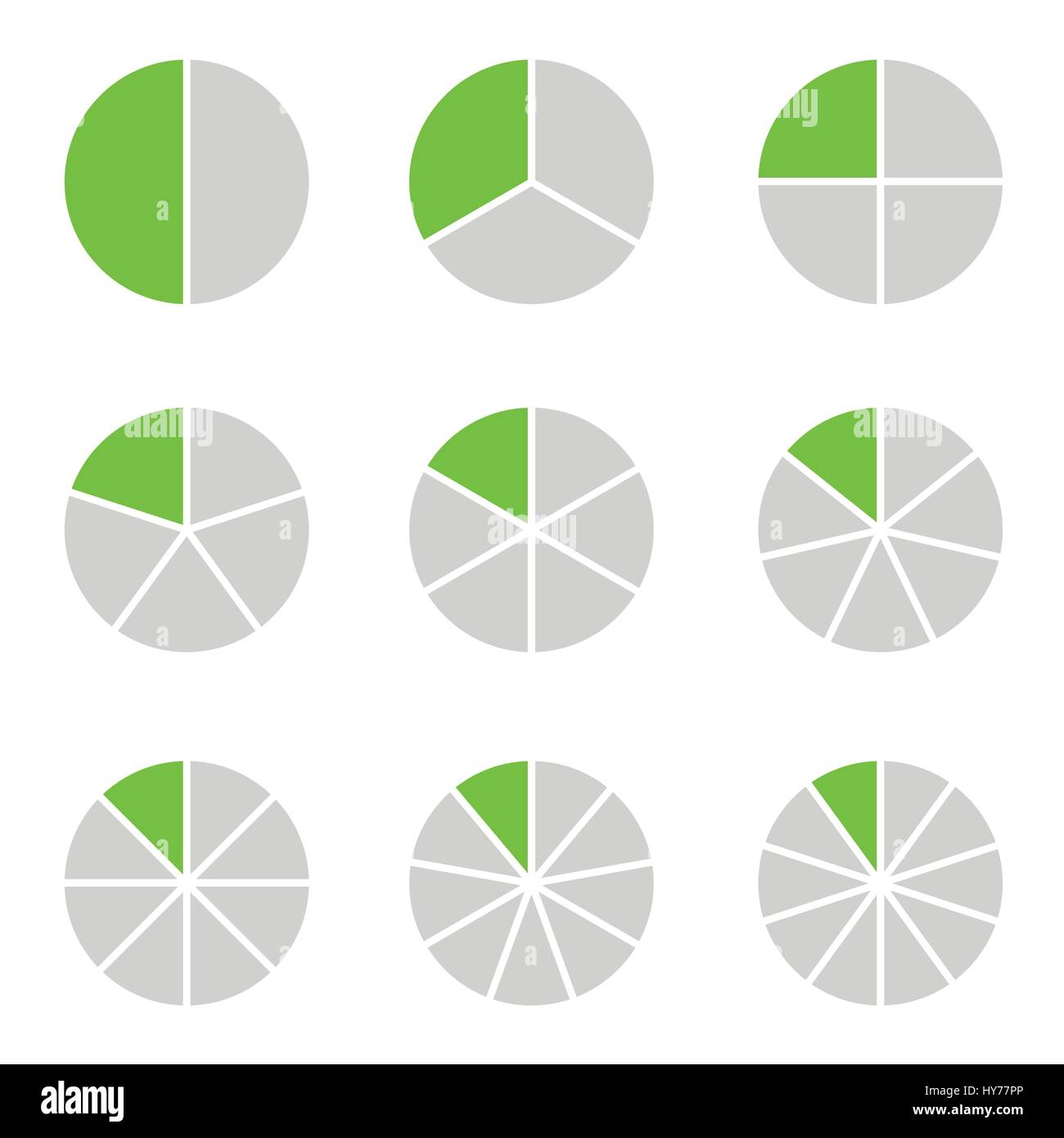 Circle segment set Stock Vector Image & Art - Alamy