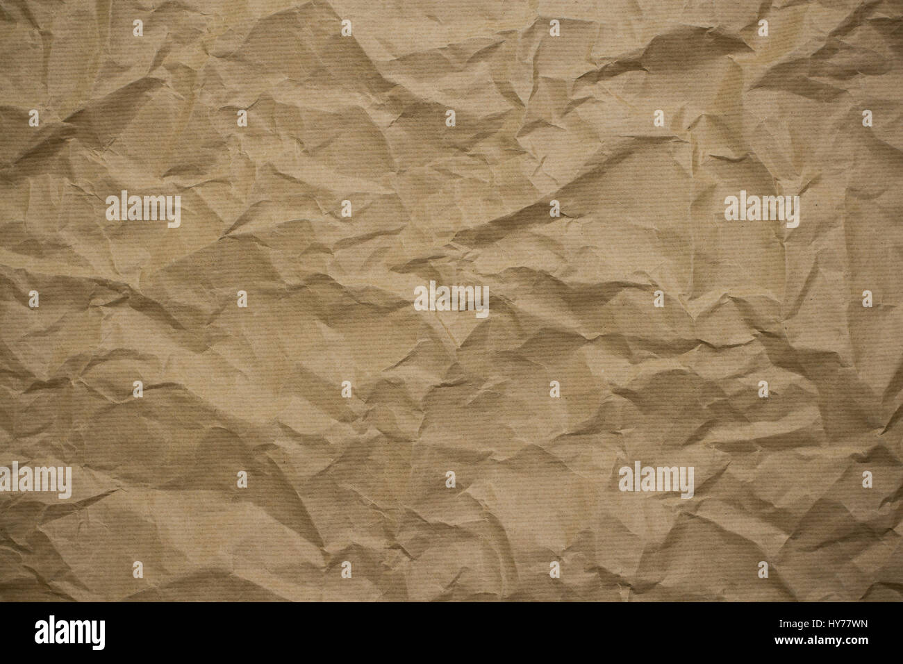 Brown crumpled wrapping paper as background Stock Photo - Alamy