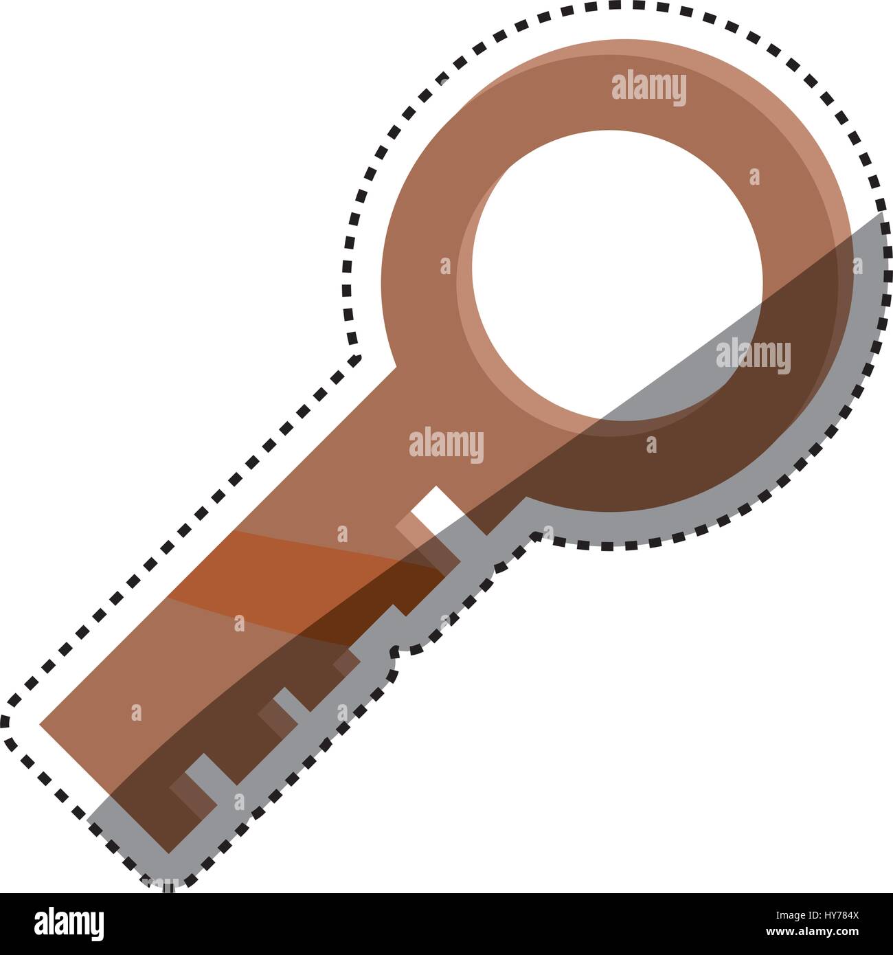 Icon security key lines Cut Out Stock Images & Pictures - Alamy