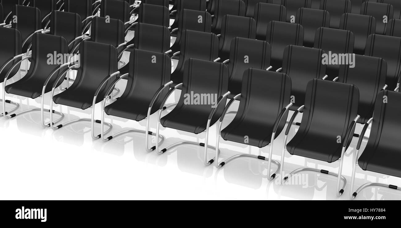 Seminar seats on white background. 3d illustration Stock Photo - Alamy